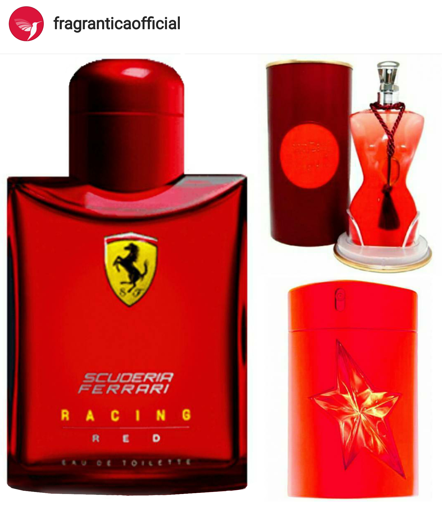 Fragrantica 's golf van rode parfums op Instagram ~ Evenementen