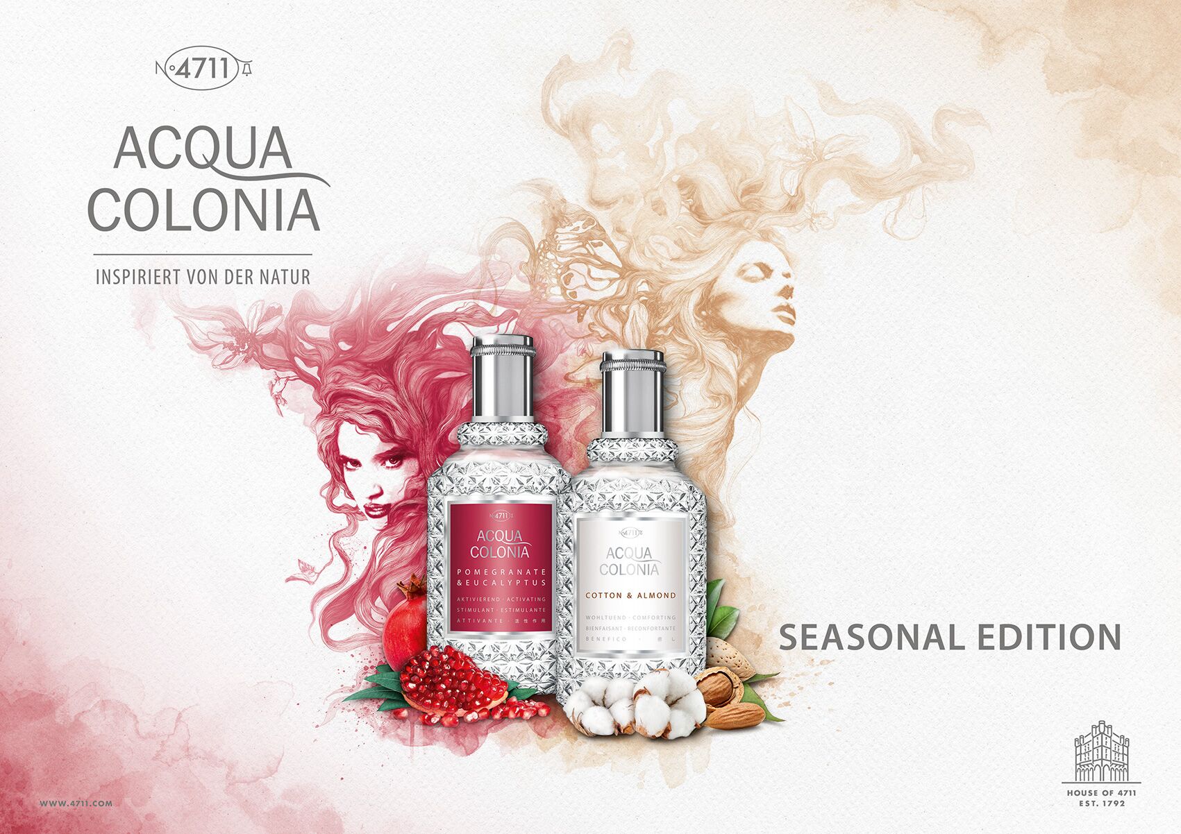 4711 Acqua Colonia Seasonal Editions: Cotton & Almond and Pomegranate ...