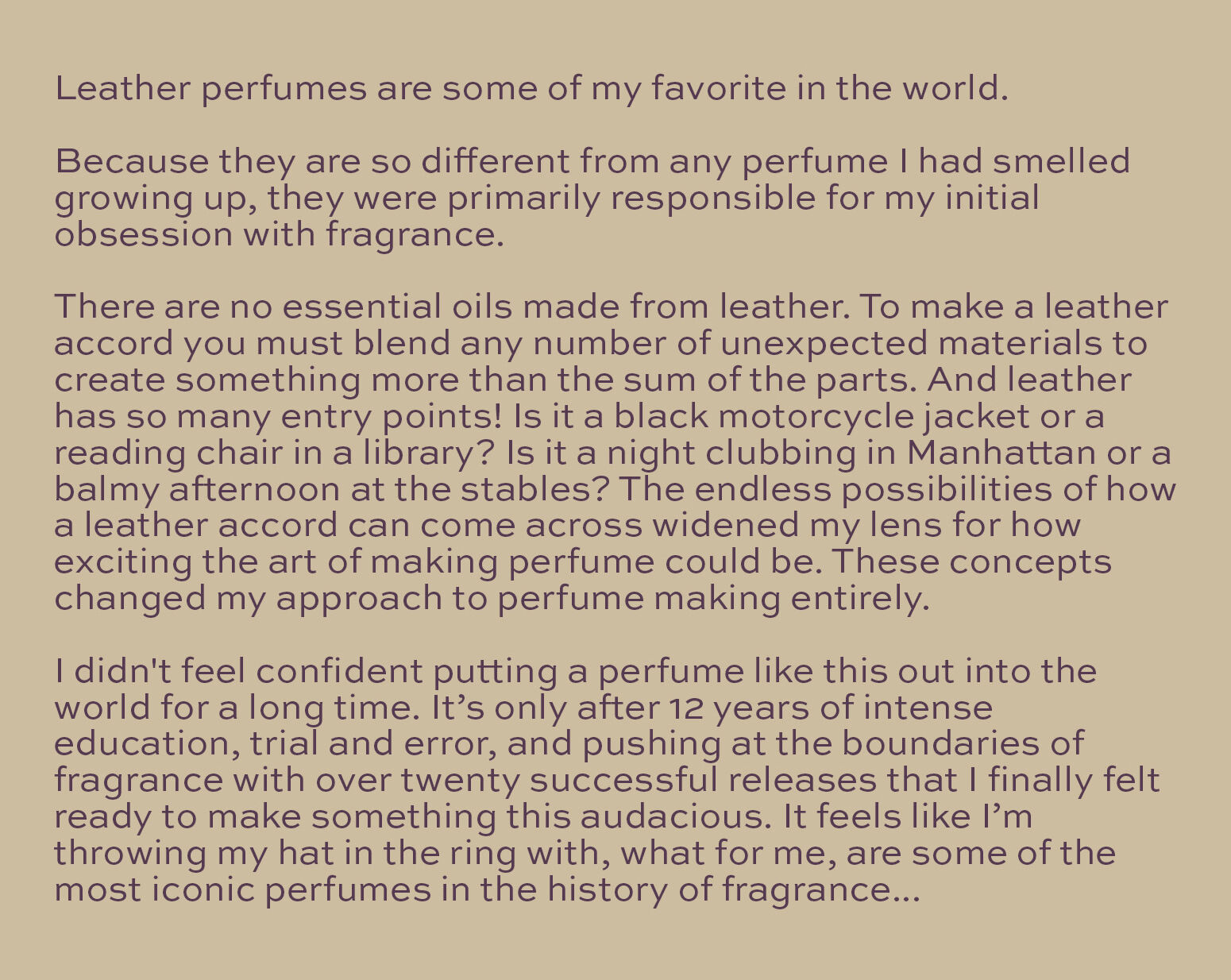 Imaginary Authors Launched Untamable ~ Niche Perfumery