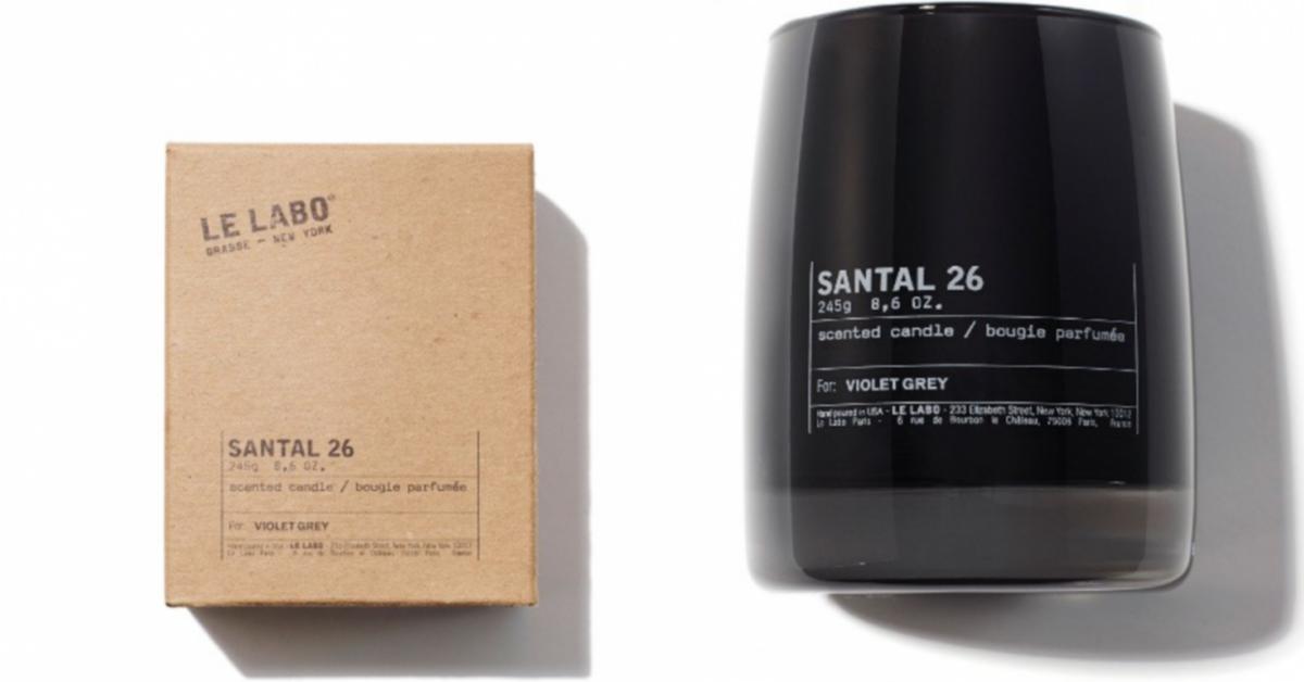 Le Labo and Violet Grey: Limited Edition Santal 26 Candle ~ Scented ...