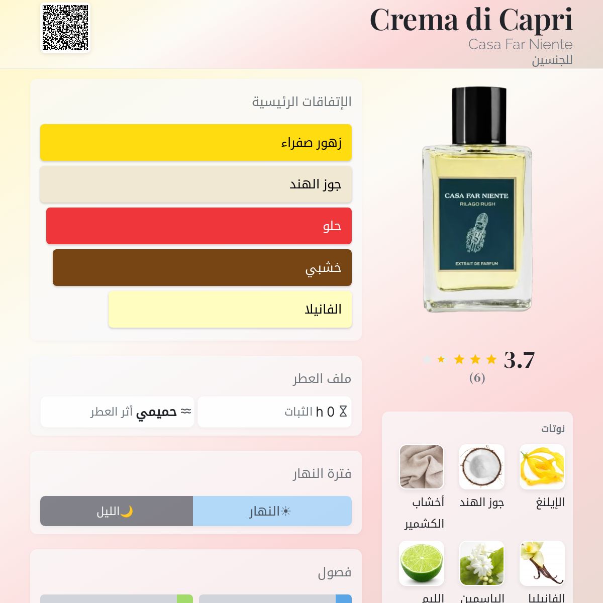 Crema di Capri Casa Far Niente عطر - a fragrance للجنسين