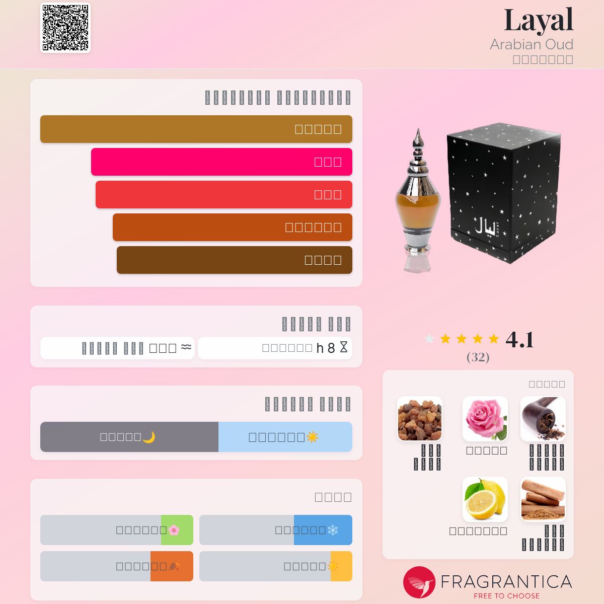Layal Arabian Oud عطر - a fragrance للجنسين