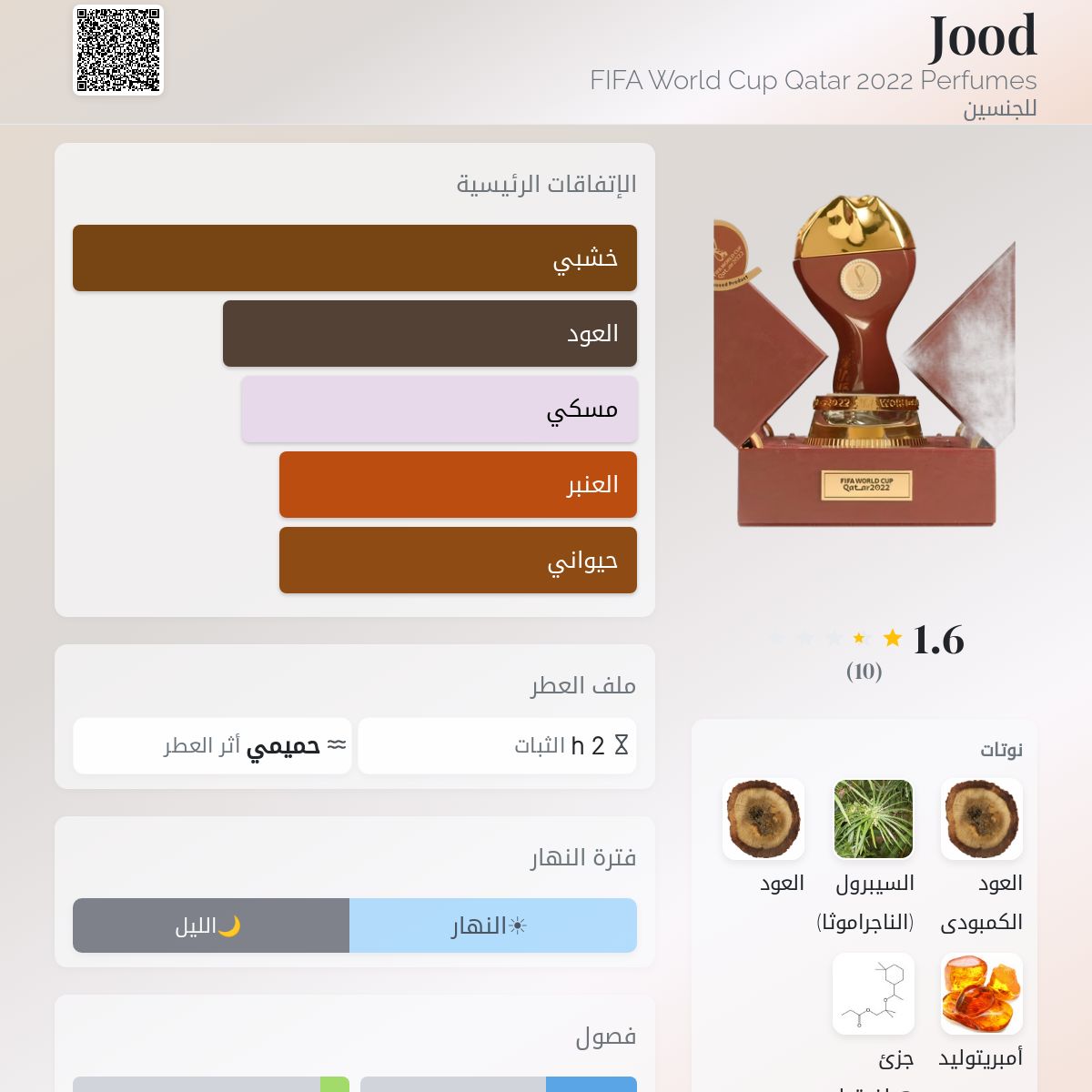 Jood FIFA World Cup Qatar 2022 Perfumes عطر - a fragrance للجنسين 2022
