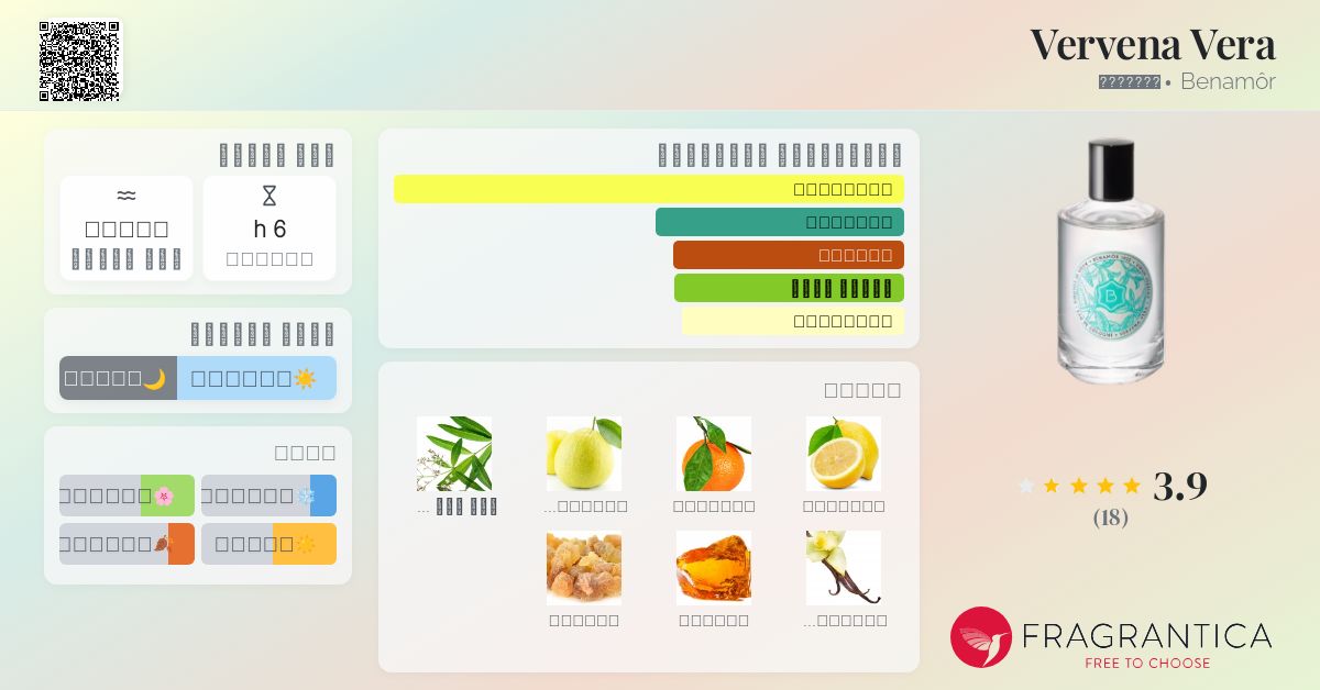 Vervena Vera Benamôr عطر - a fragrance للجنسين 2022