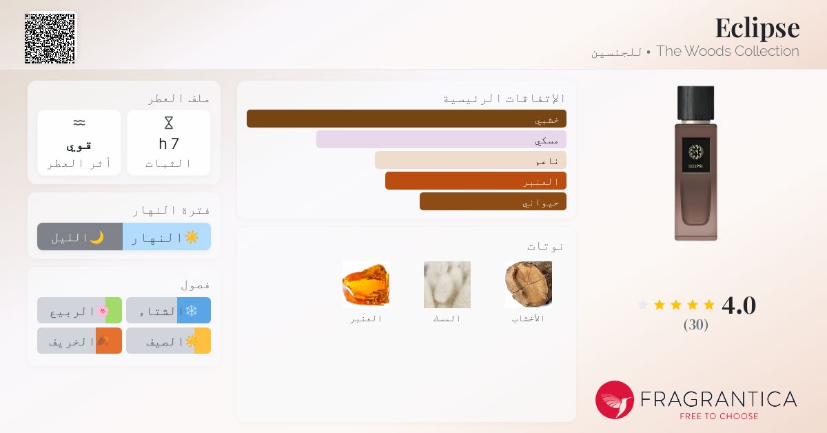 Eclipse The Woods Collection عطر - a fragrance للجنسين