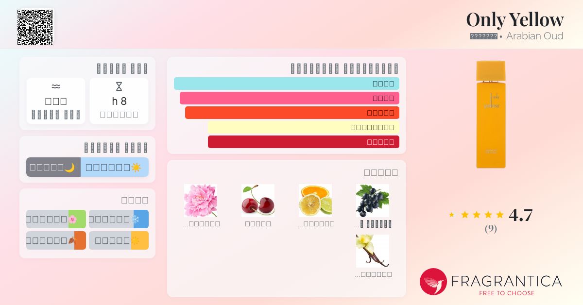 Only Yellow Arabian Oud عطر - a جديد fragrance للجنسين 2024