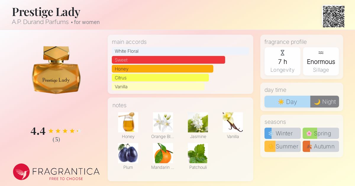 Prestige Lady A.P. Durand Parfums perfume - a fragrance for women