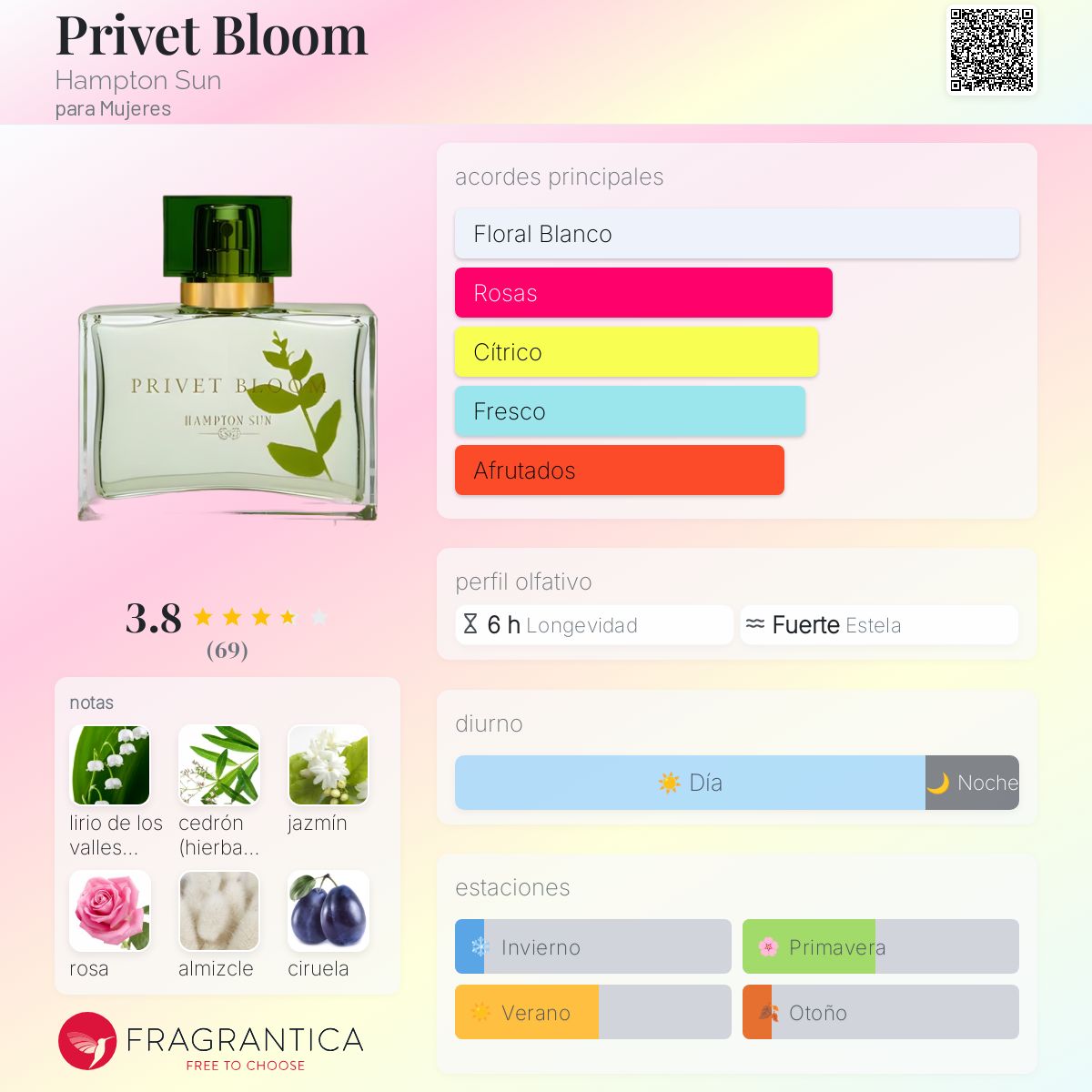 Privet Bloom Hampton Sun fragancia - una fragancia para Mujeres 2008