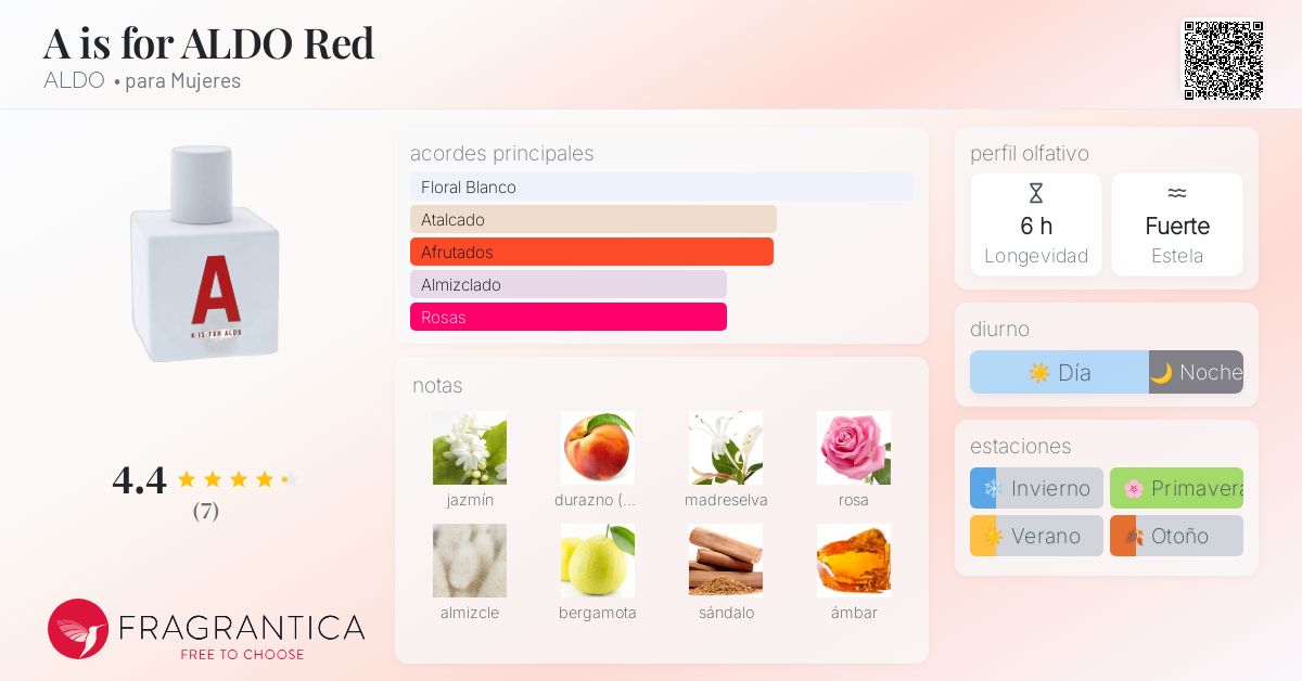 A is for ALDO Red ALDO fragancia - una fragancia para Mujeres 2011
