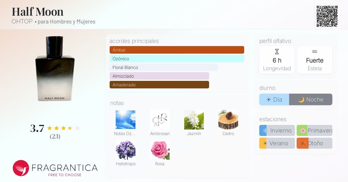 Half Moon OHTOP fragancia - una nuevo fragancia para Hombres y Mujeres 2024