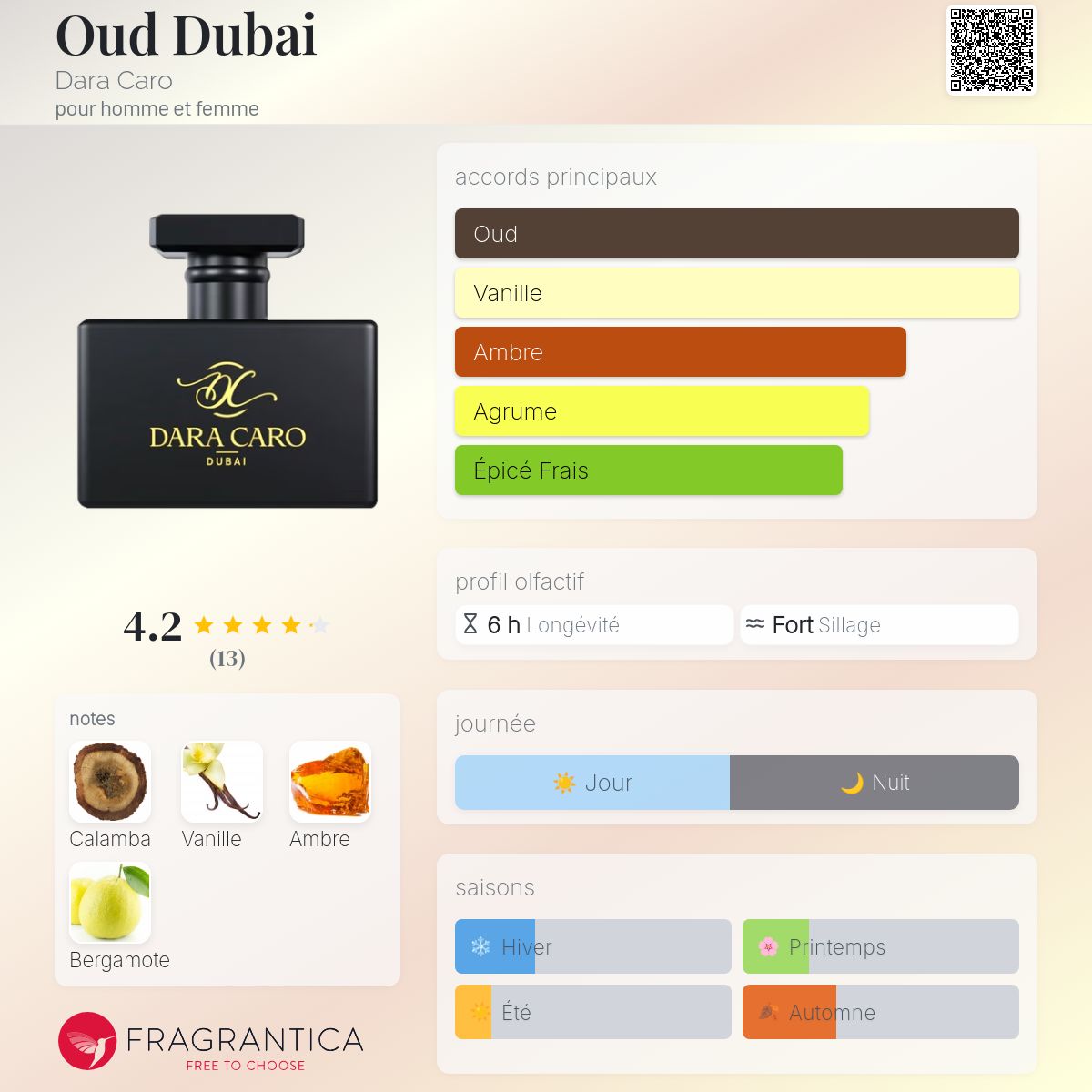 Oud Dubai Dara Caro parfum - un parfum pour homme et femme