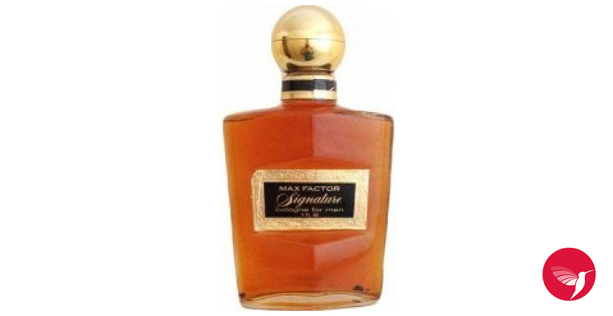 Signature Max Factor cologne - a fragrance for men 1950