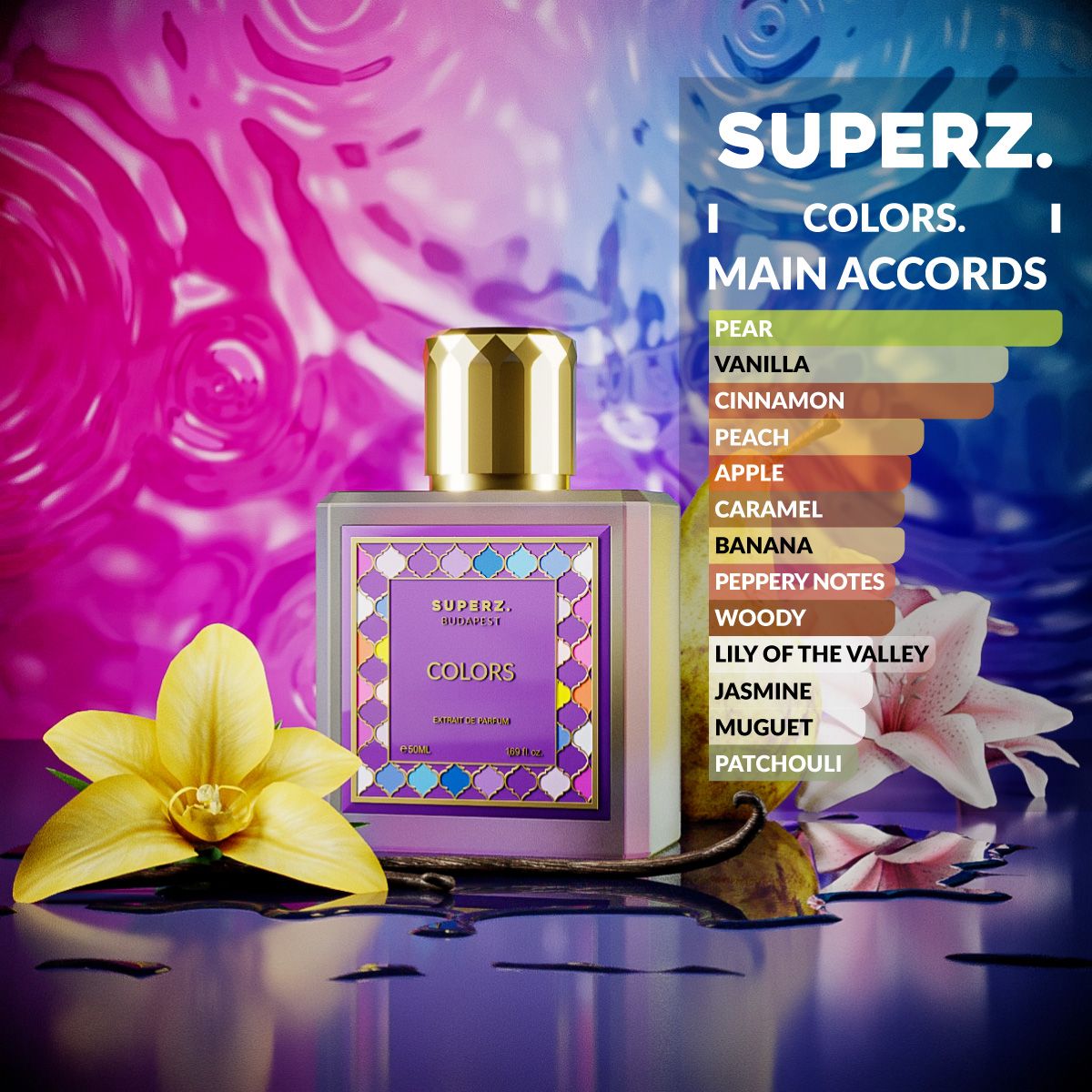Colors Superz. perfume - a new fragrance for women 2024