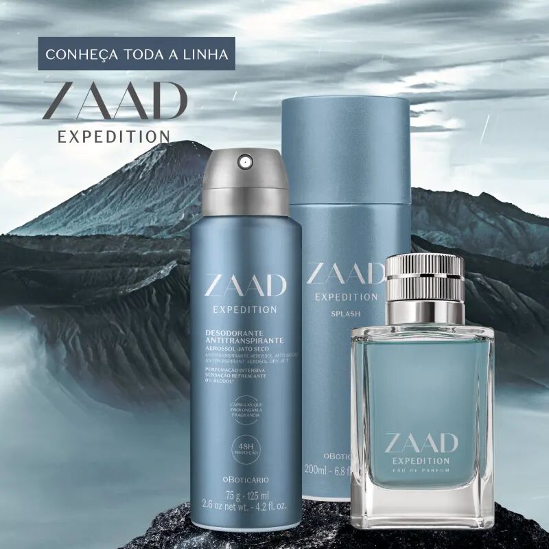 Zaad Expedition Splash O Boticário cologne - a fragrance for men 2022