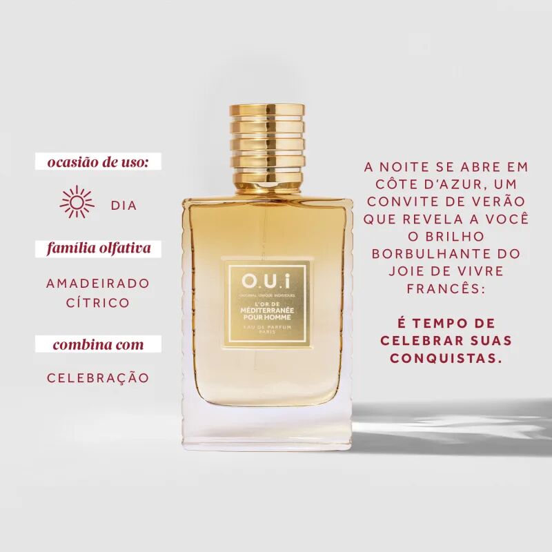 L’Or de Méditerranée Pour Homme O.U.i Original Unique Individual ...