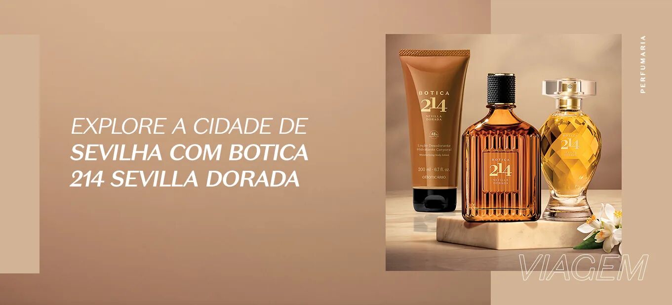 214 Sevilla Dorada O Boticário cologne - a new fragrance for men 2025