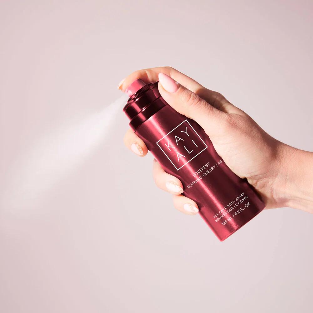 Lovefest Burning Cherry | 48 All Over Body Spray Kayali Fragrances ...