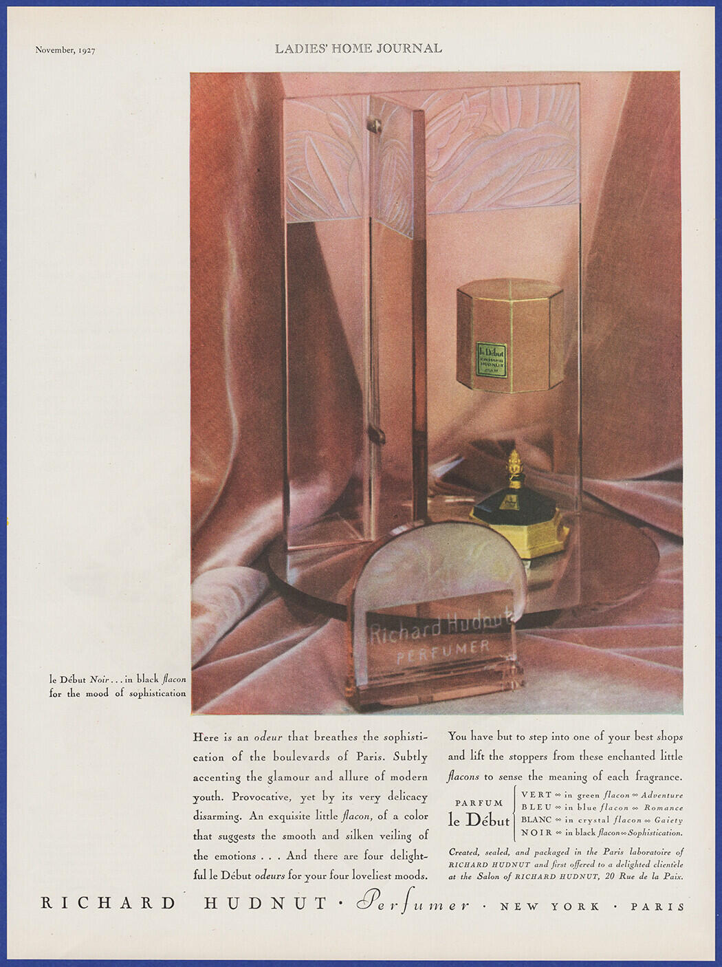 Le Debut Noir Richard Hudnut parfém - a vůně pro ženy 1927