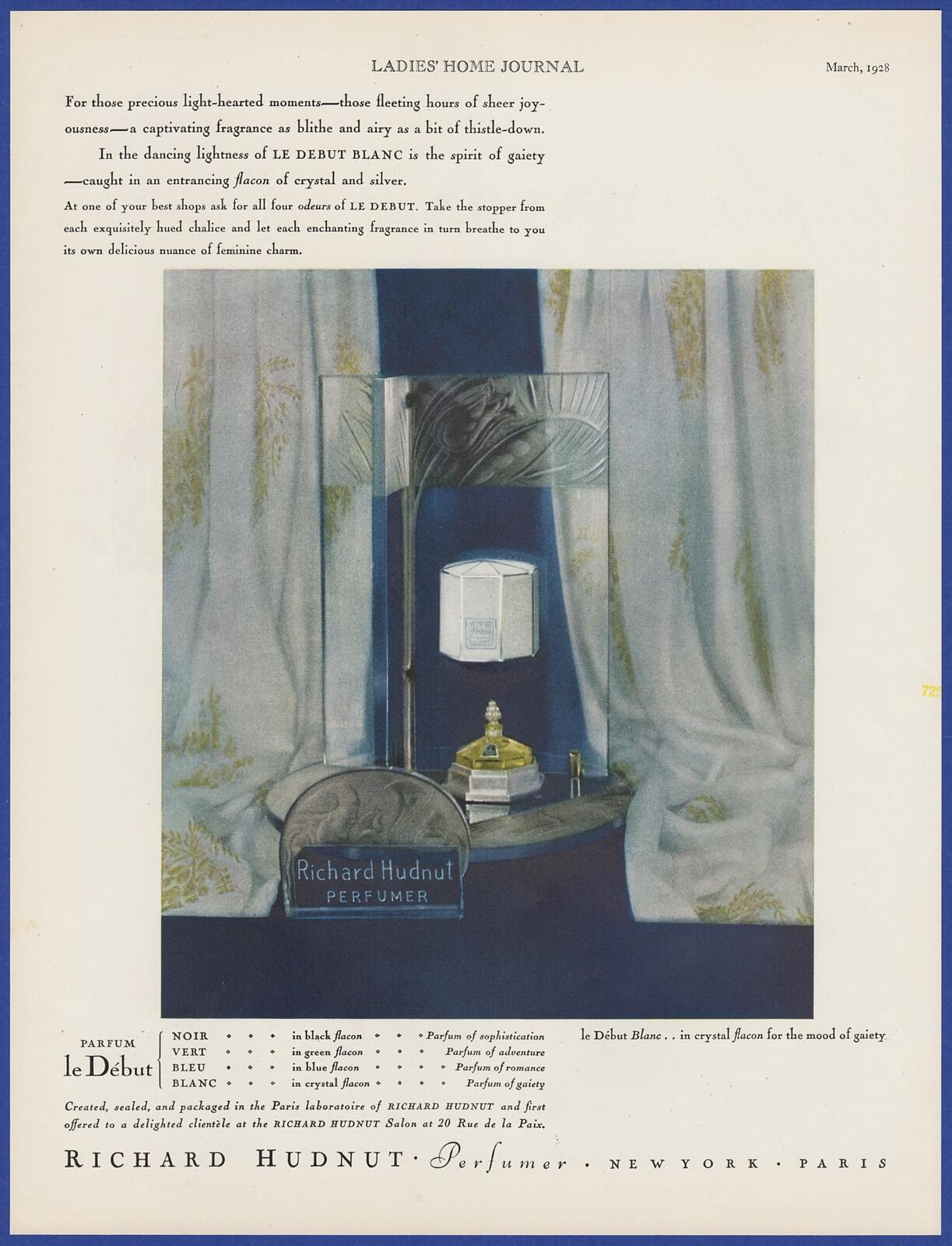 Le Debut Noir Richard Hudnut parfém - a vůně pro ženy 1927