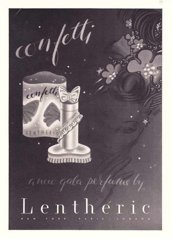 Confetti Lentheric perfume - a fragrance for women 1939