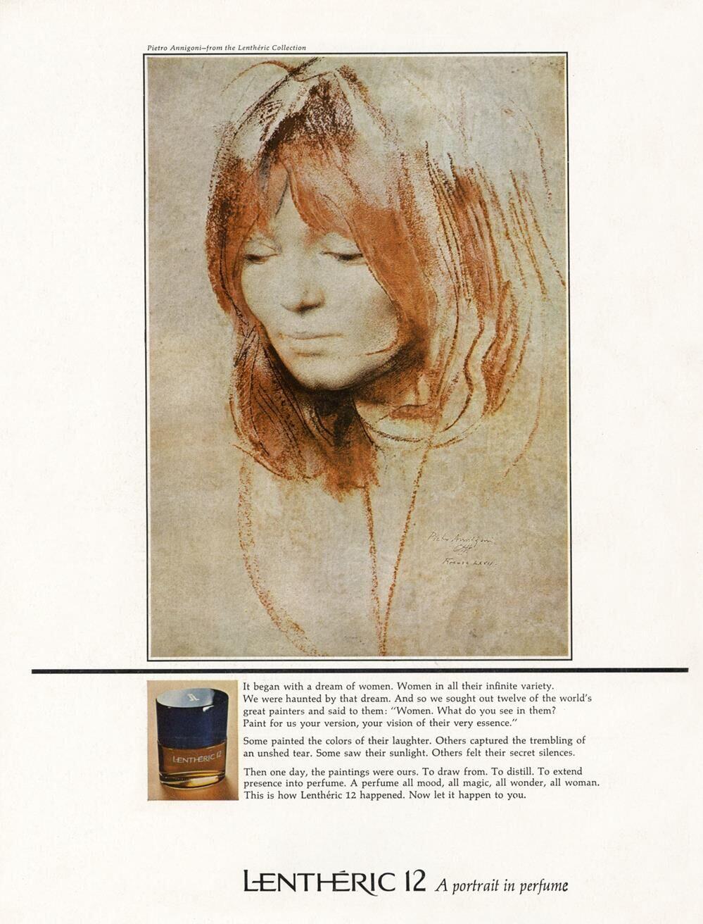 Lenthéric 12 Lentheric perfume - a fragrance for women 1967