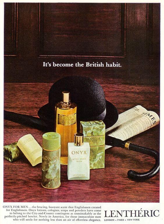 Onyx Lentheric cologne - a fragrance for men 1964