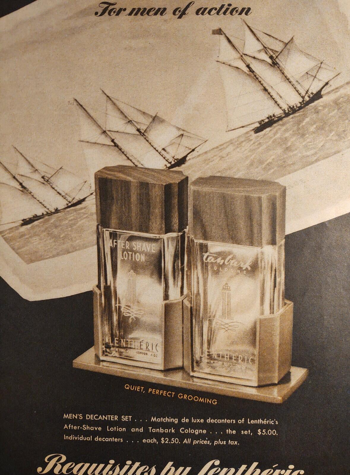 Tanbark Lentheric cologne - a fragrance for men 1941