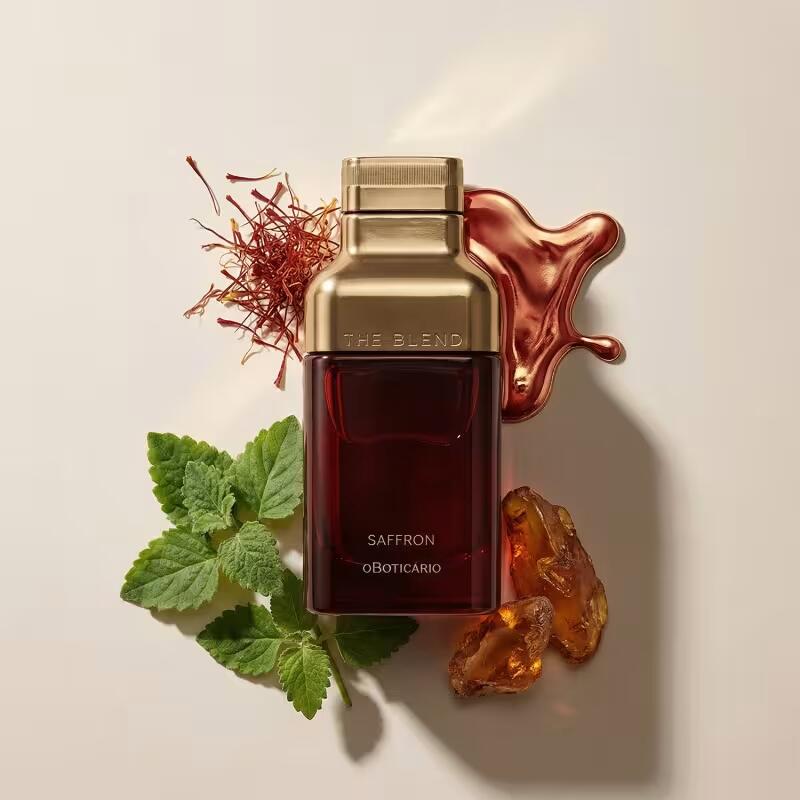 The Blend Amber Saffron O Boticário cologne - a new fragrance for men 2026