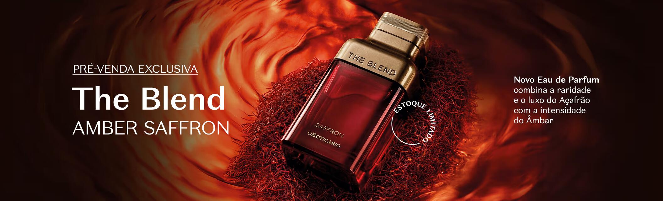 The Blend Amber Saffron O Boticário cologne - a new fragrance for men 2026