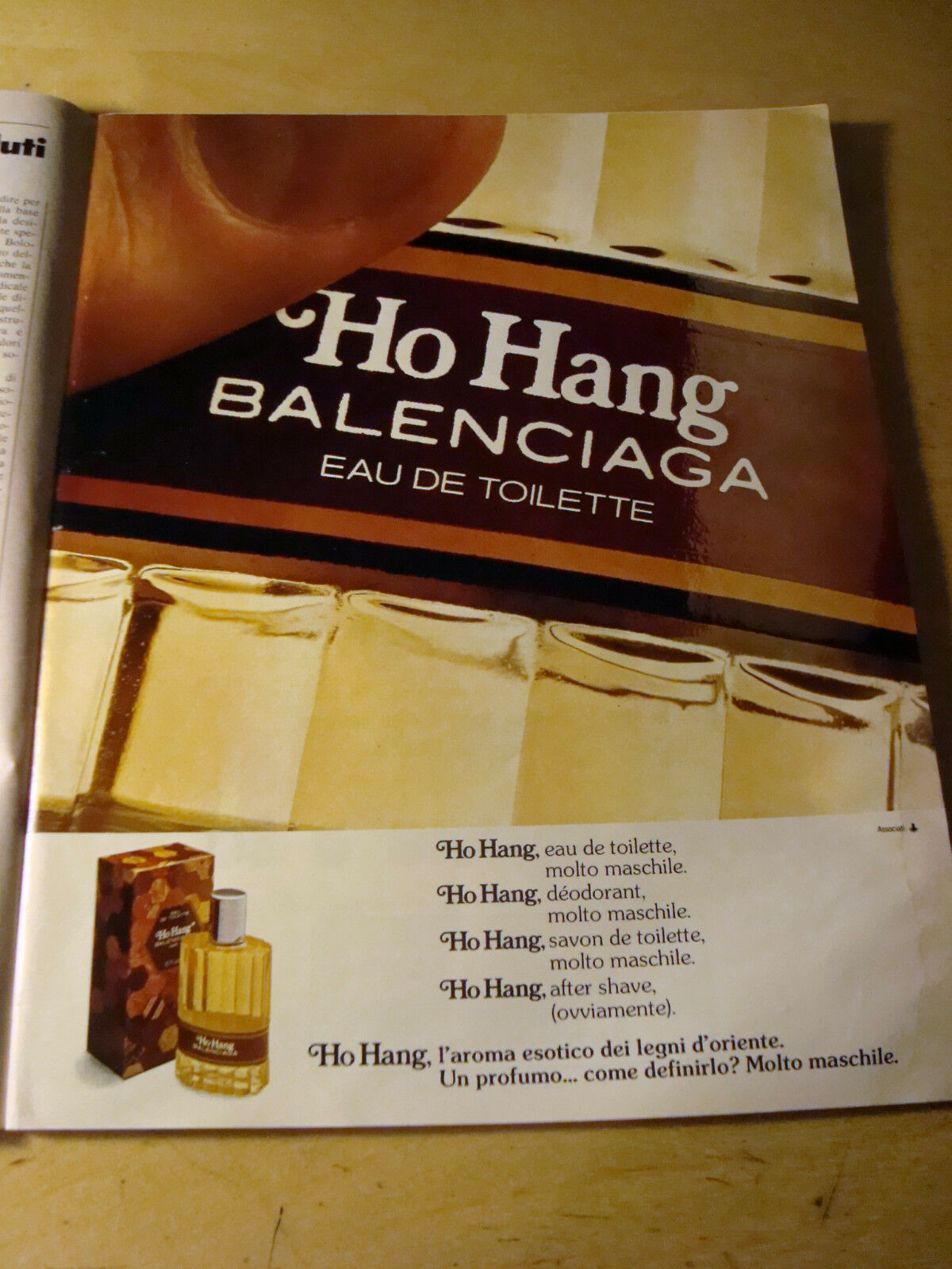 Ho Hang Balenciaga cologne - a fragrance for men 1972