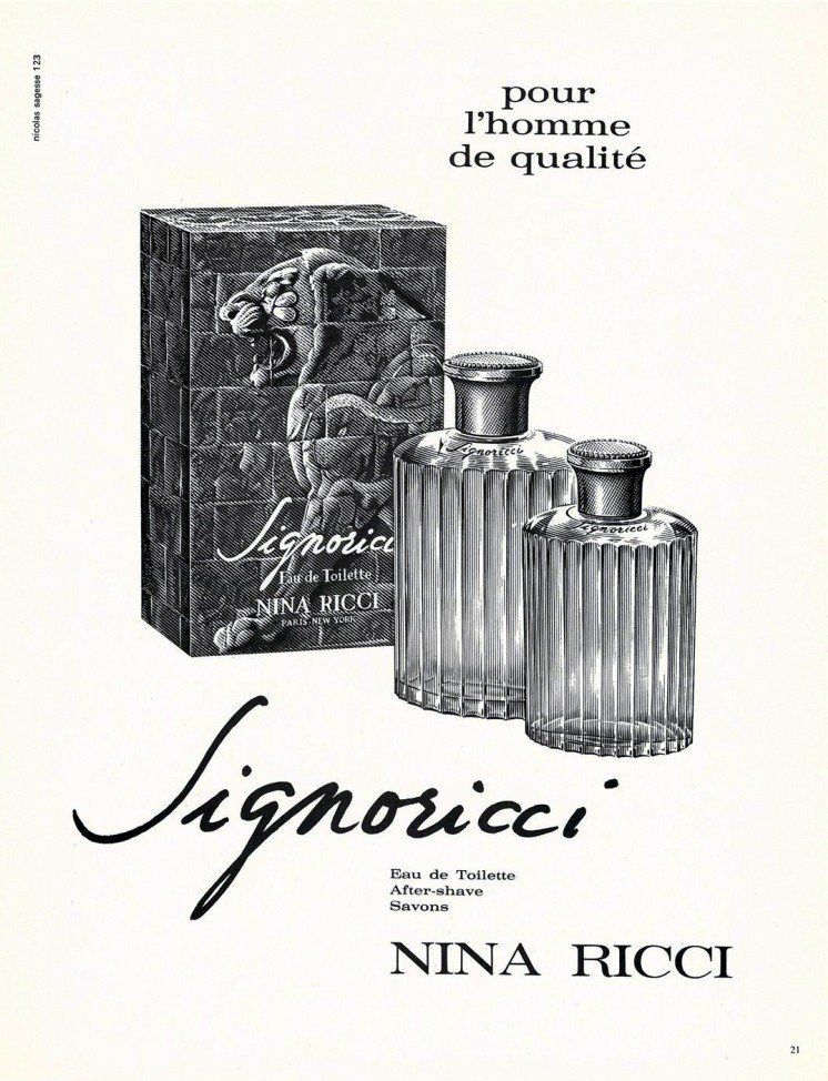 Signoricci Nina Ricci Cologne - un parfum pour homme 1965