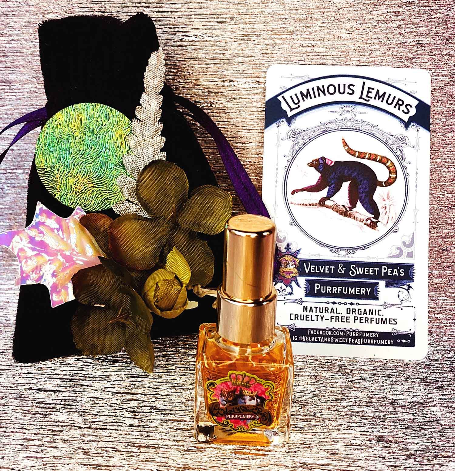 Luminous Lemurs Velvet & Sweet Pea’s Purrfumery perfume - a fragrance ...