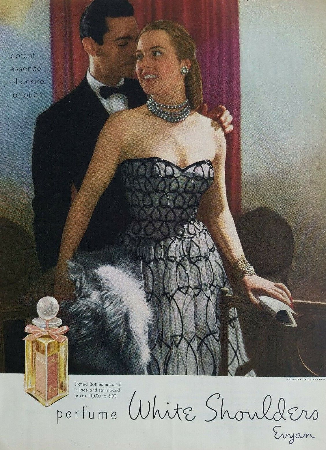White Shoulders Evyan perfume - a fragrance for women 1945