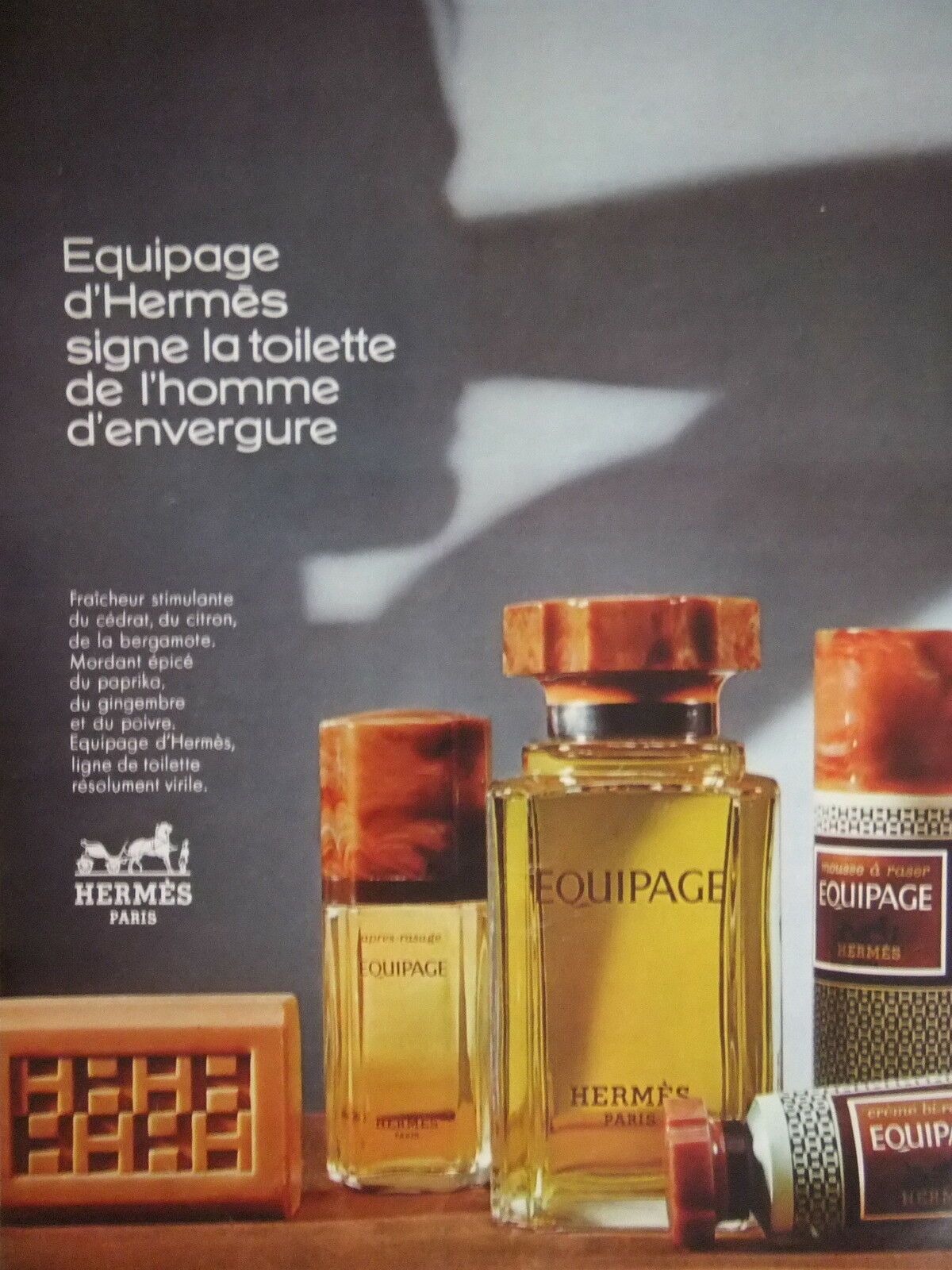 Equipage Hermès cologne - a fragrance for men 1970