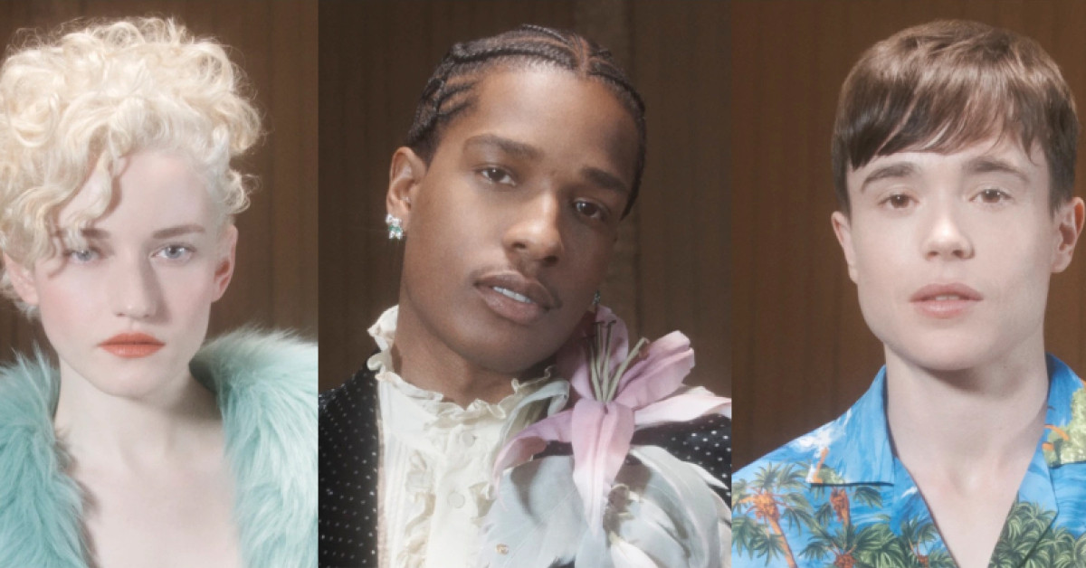 A$AP Rocky, Julia Garner, Elliot Page For Gucci Guilty New Campaign ...