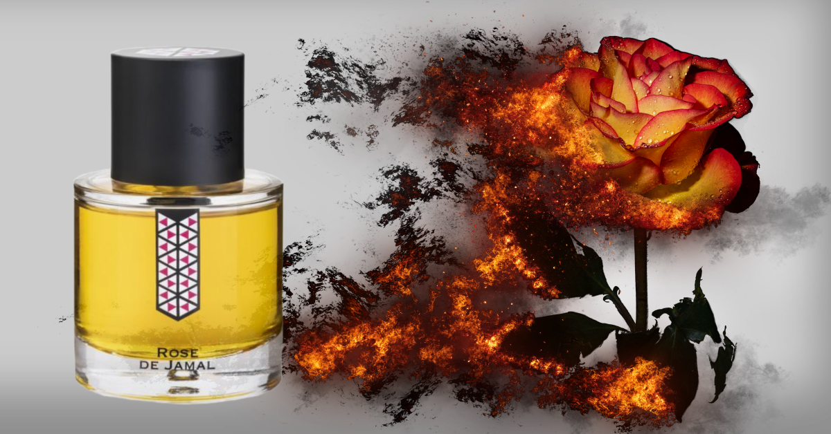 Les Indémodables Rose De Jamal: Brittle Rose Shards Flaring In Flames ...