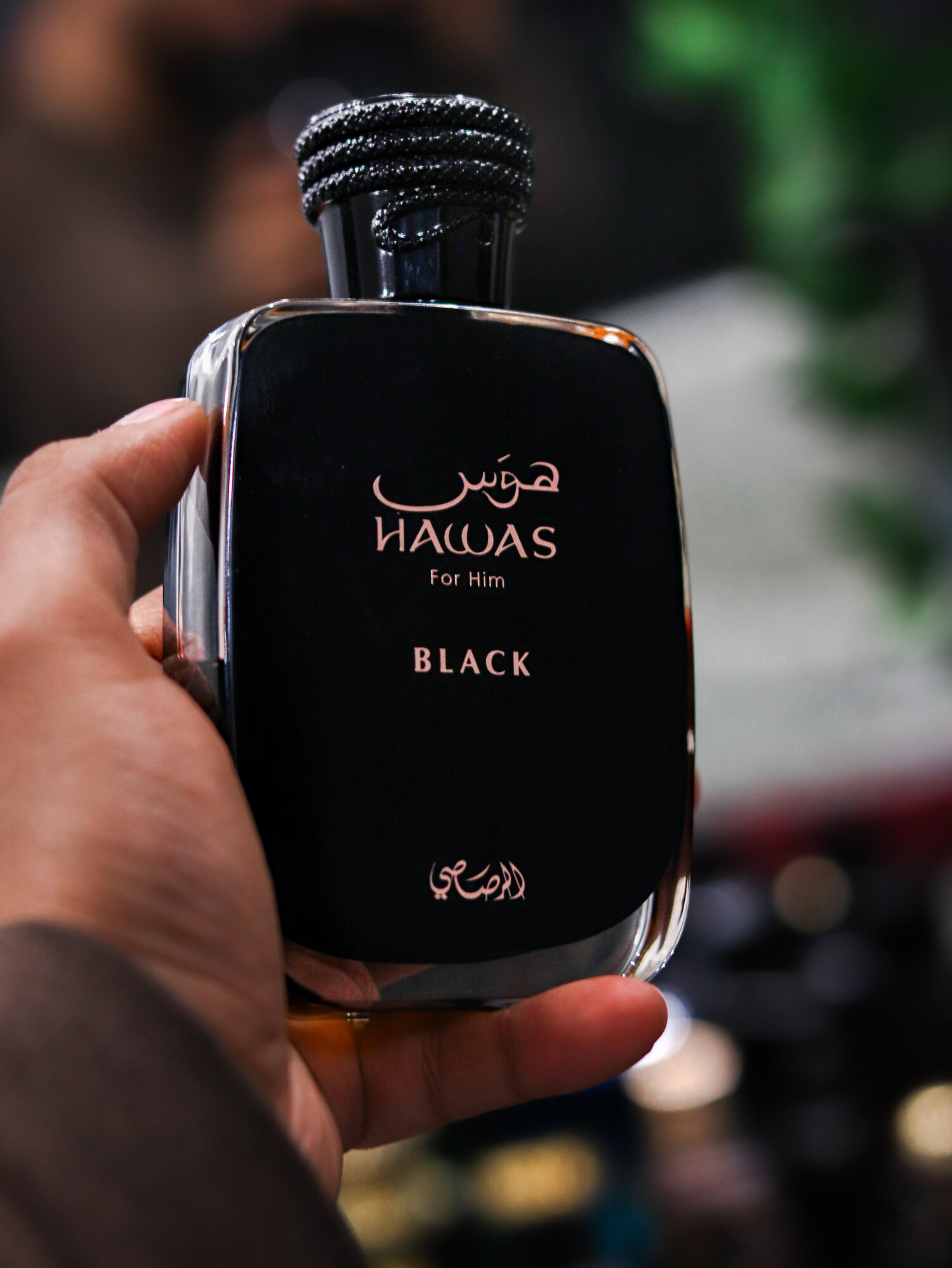 Hawas Black Rasasi cologne - a new fragrance for men 2024