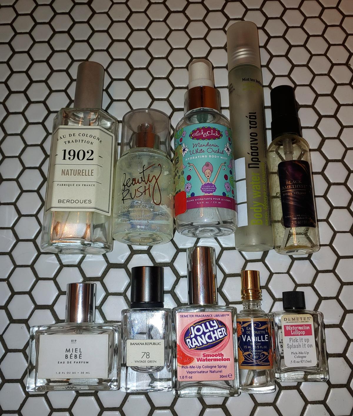 KristenP82 ~ Lots of perfume empties in 2022; some full size, some mini ...
