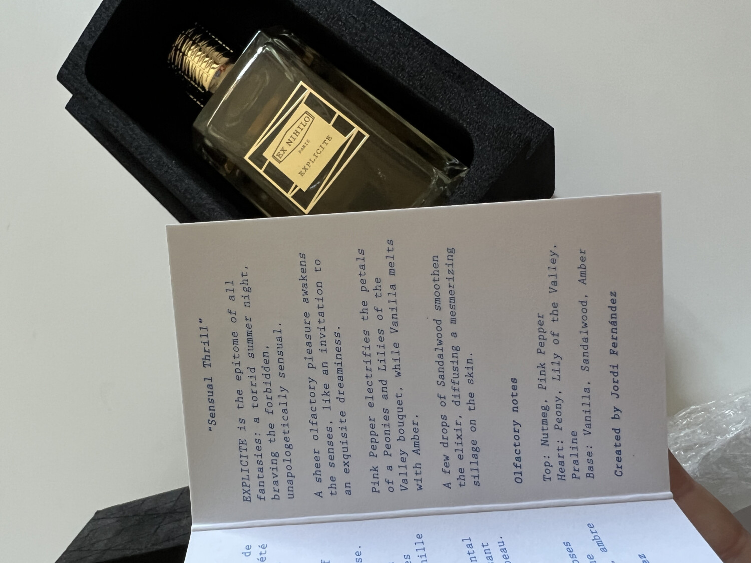 Explicite Ex Nihilo perfume - a fragrance for women and men 2020