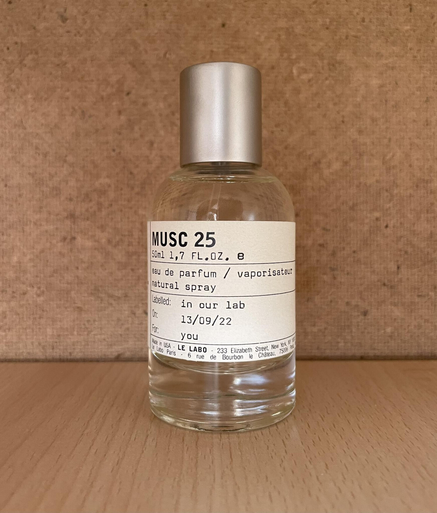 Musc 25 Los Angeles Le Labo 香水 - 2008年のユニセックス フレグランス