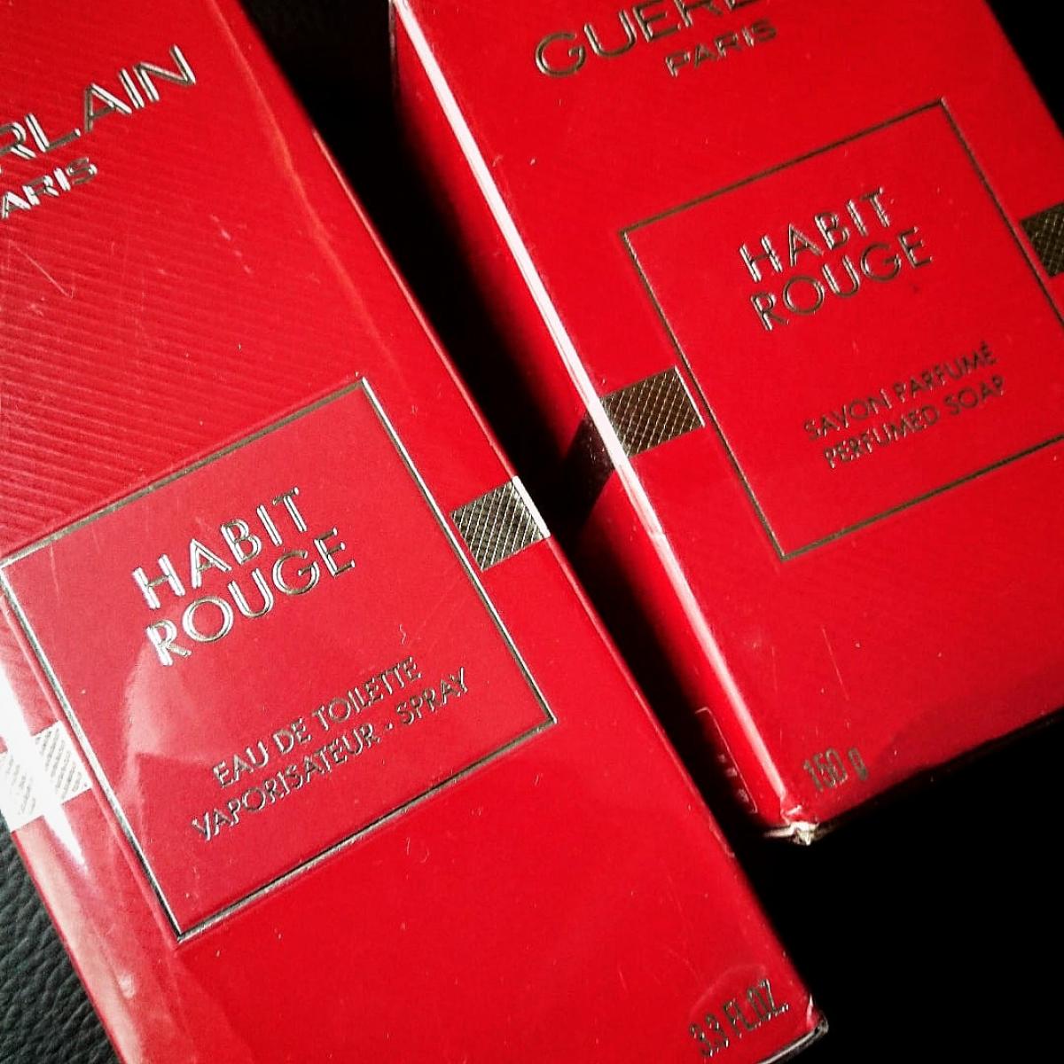 Habit Rouge Eau de Toilette Guerlain cologne - a fragrance for men 1965