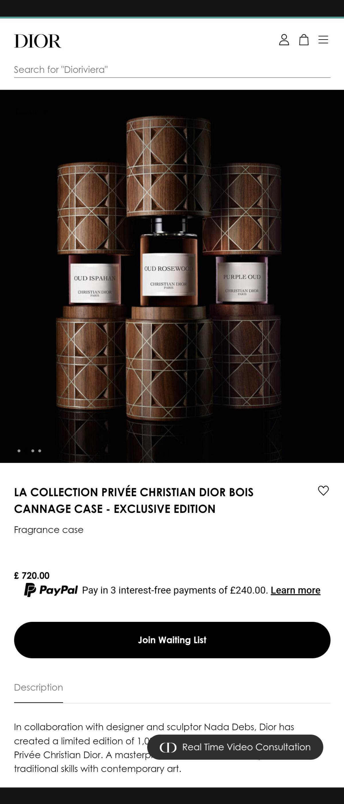 Purple Oud Dior perfume - a fragrance for women and men 2018